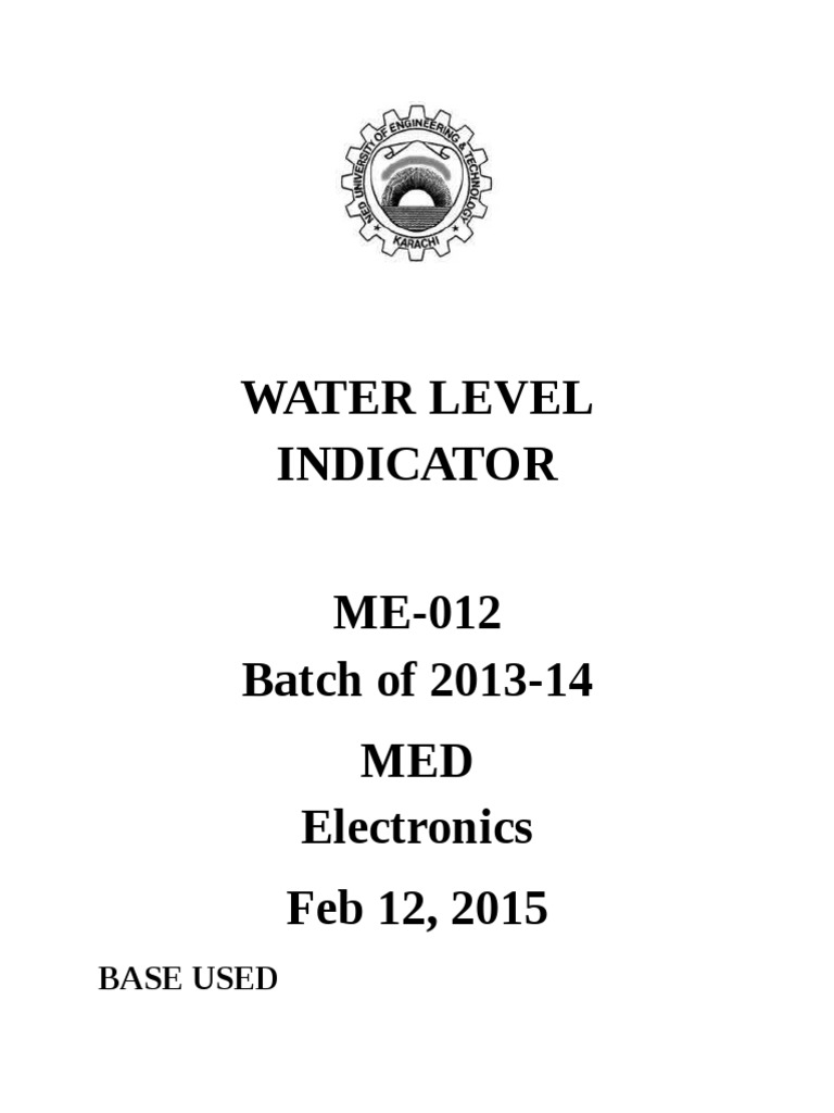 Water Level | PDF