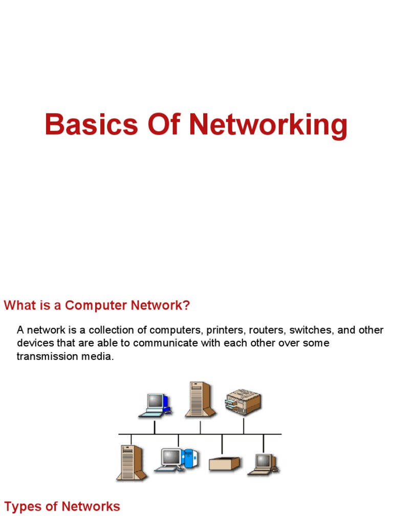 Basics of Networking | PDF | Network Topology | Computer Network