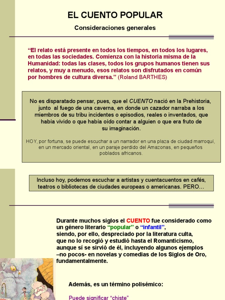 Cuento Popular | PDF | Cuentos | Fábula