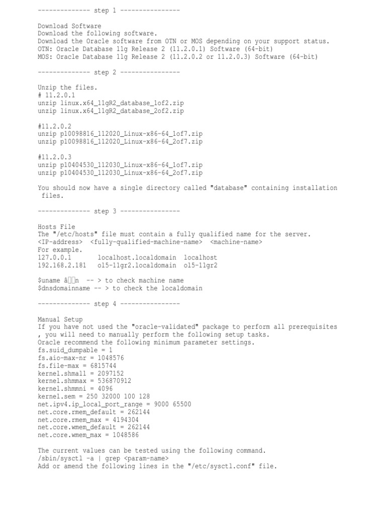Install Oracle | PDF | Oracle Database | Zip (File Format)