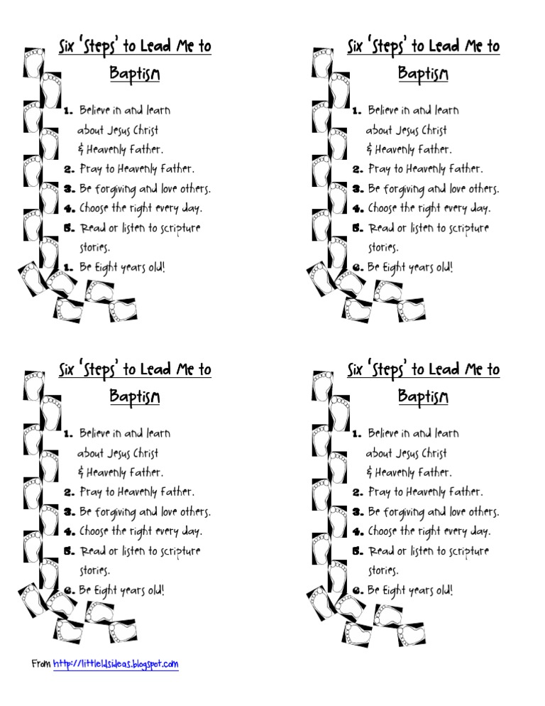 Steps To Baptism Handout | PDF | Religion & Spirituality