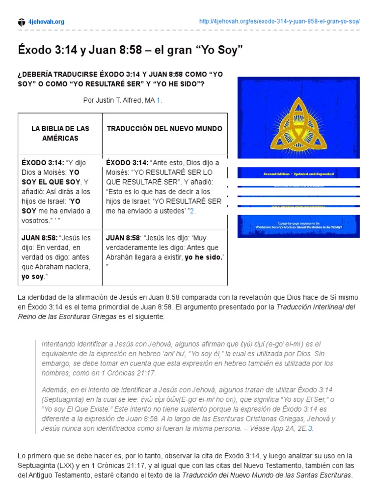 Acerca de Exodo 3.14 | PDF | Tetragrammaton | Traducciones