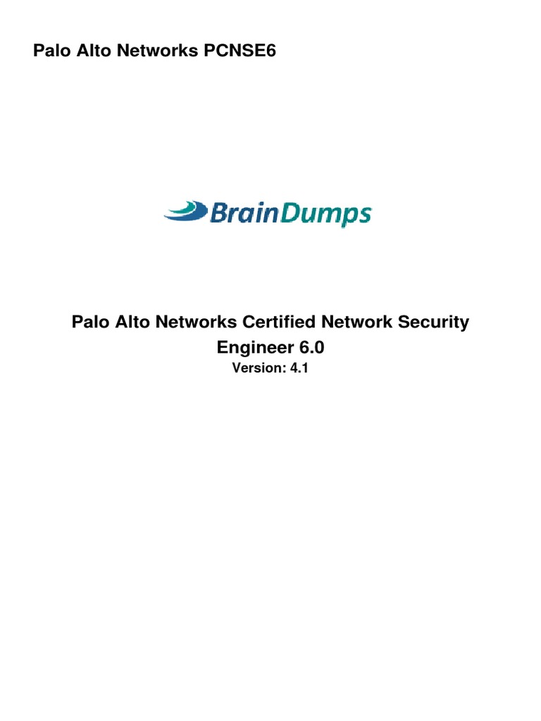 PCNSE6 | Download Free PDF | Firewall (Computing) | Domain Name System