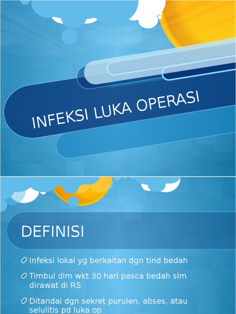 Presentasi Infeksi Luka Operasi | PDF | Sains & Matematika