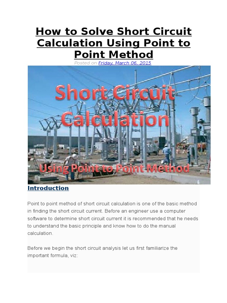 Step-by-Step Guide to Performing Point-to-Point Short Circuit ...