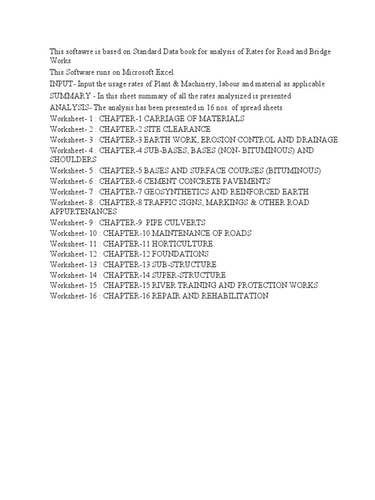 Standard Data Book for Road Works | PDF | Concrete | Road