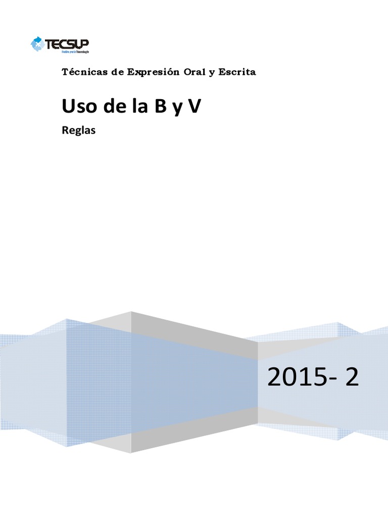 Uso de La B y V | PDF | Ortografía | Palabra