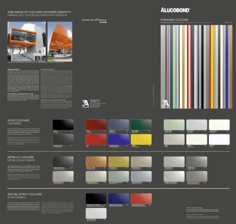 Catalogo Alucobond Standard | PDF | Manmade Materials | Materials