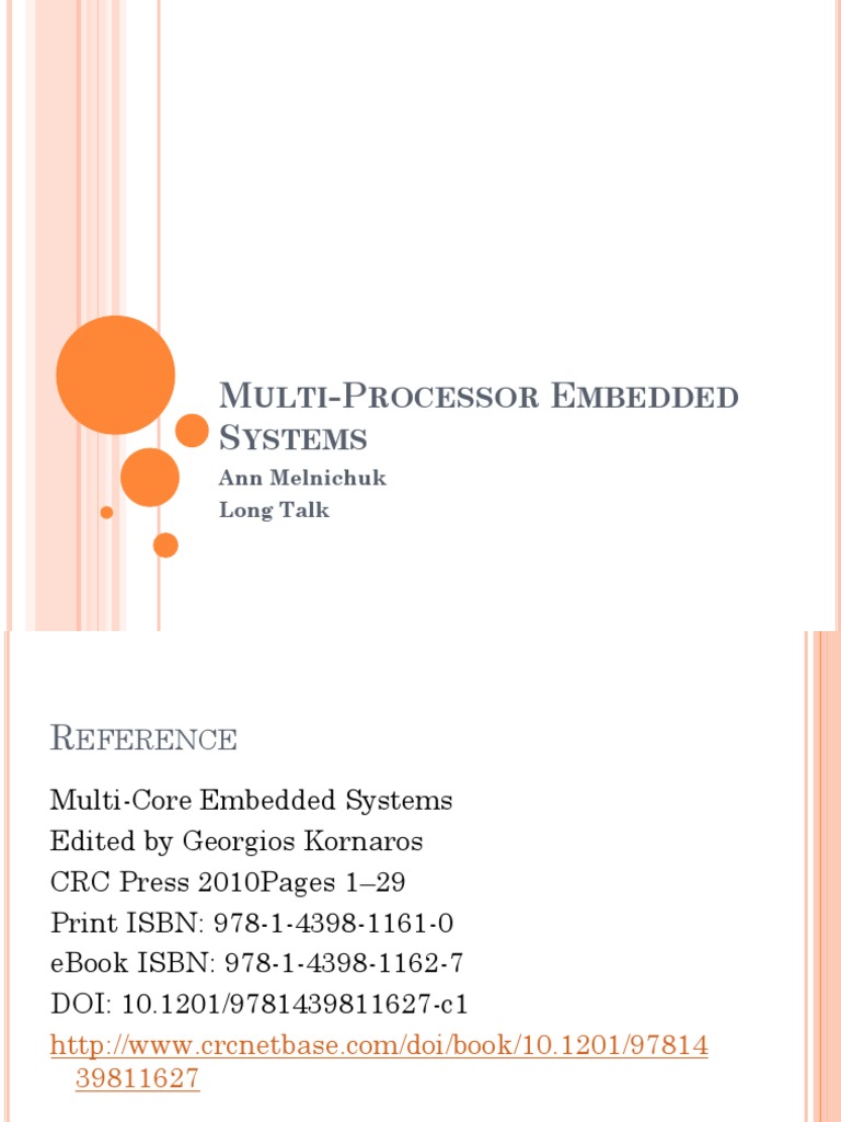 Multi Processor Embedded Systems Pdf Multi Core Processor Central Processing Unit