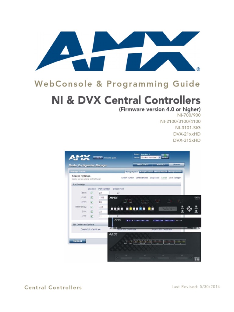 NetLinxControllers - Webconsole ProgrammingGuide - fmv4 | PDF | Port (Computer Networking ...