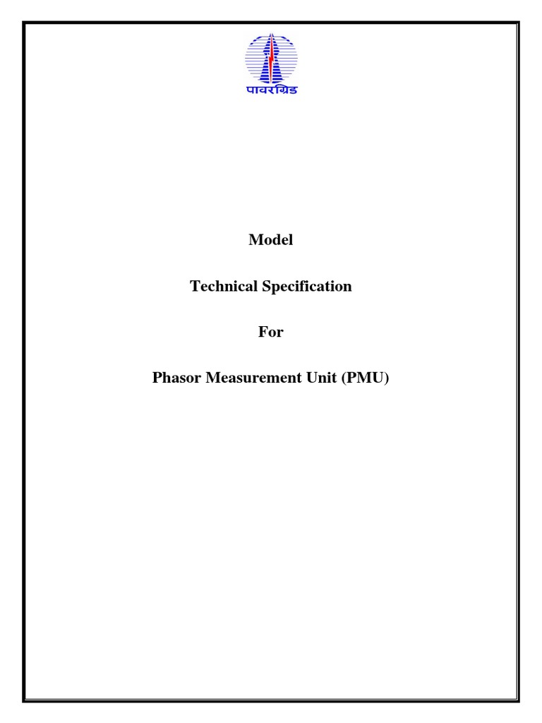 PMU Specification | PDF | Cable | Port (Computer Networking)