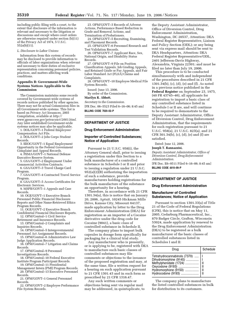 Notice: Registration Revocations, Restrictions, Denials, Reinstatements ...