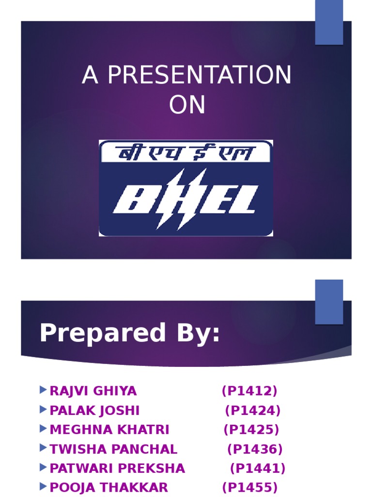 BHEL Case Study | PDF | Economies | Energy (General)