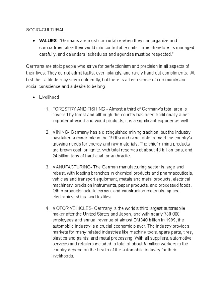 VALUES-"Germans Are Most Comfortable When They Can Organize and ...