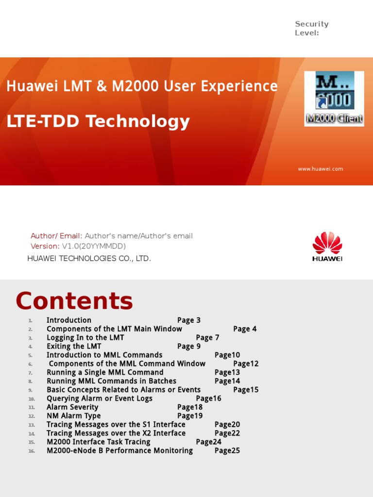 Huawei LMT & M2000 User Experience | PDF | Graphical User Interfaces | Login