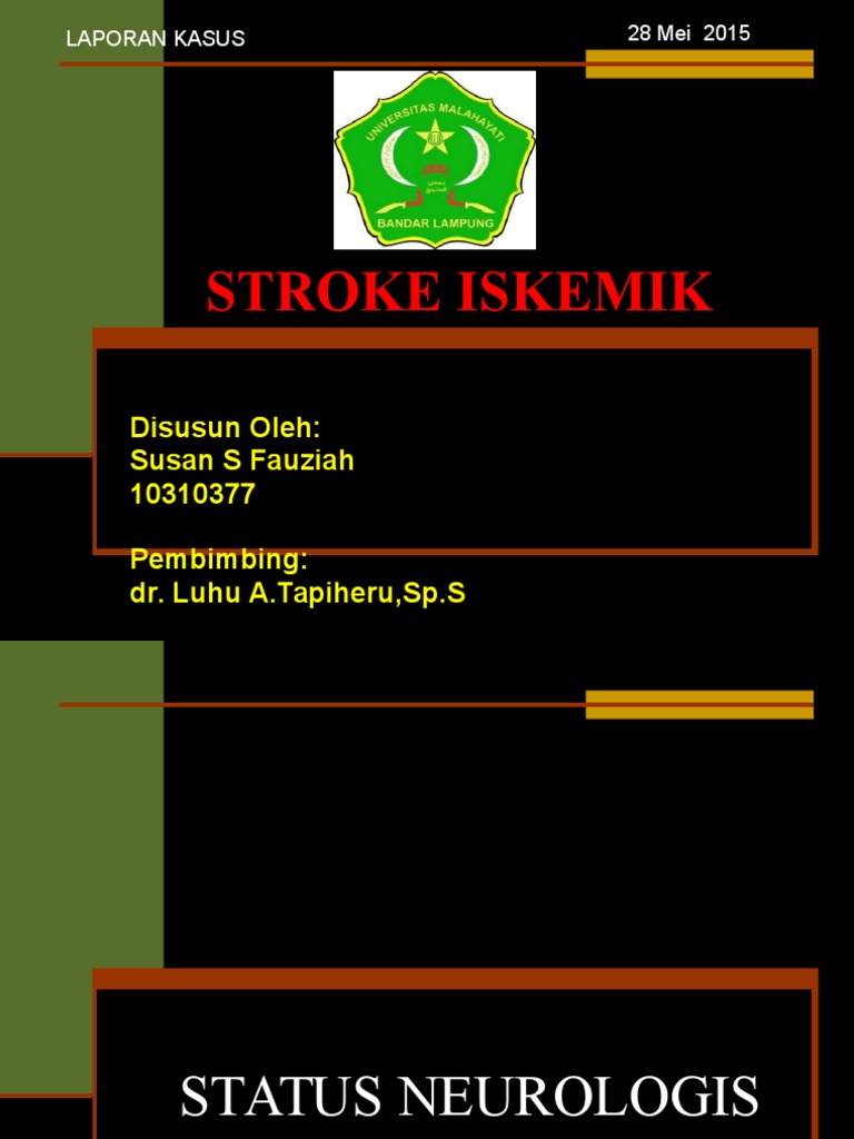 Stroke Iskemik | PDF | Pengembangan Diri | Sains & Matematika