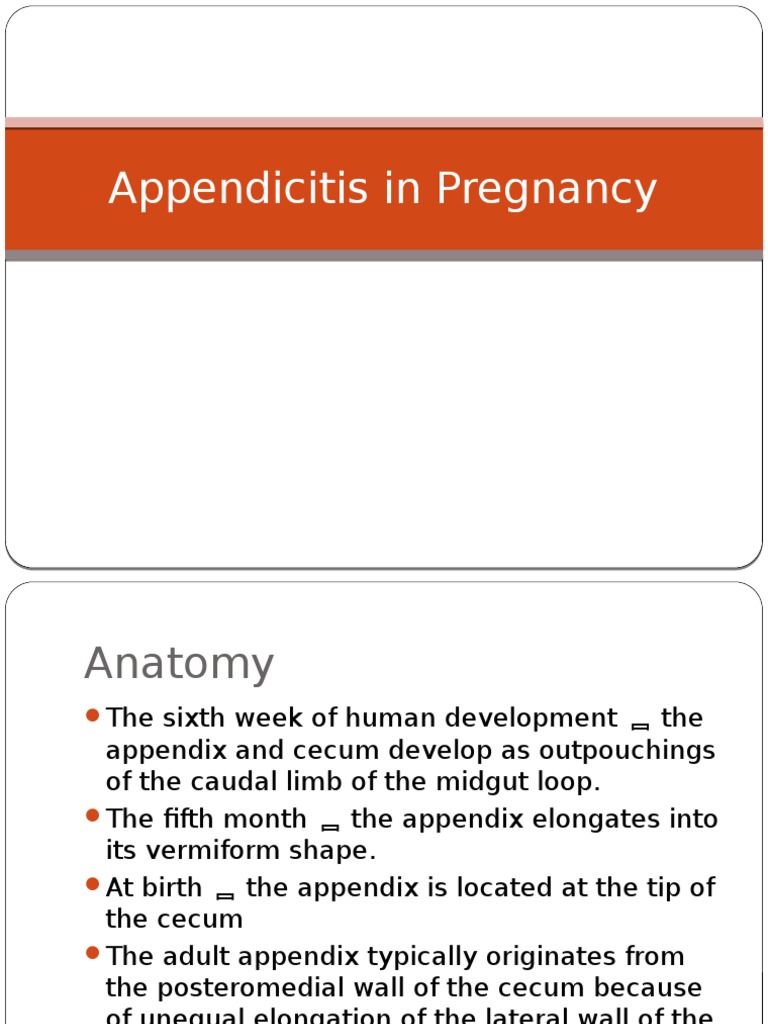Appendicitis In Pregnancy Pdf Miscarriage Pregnancy