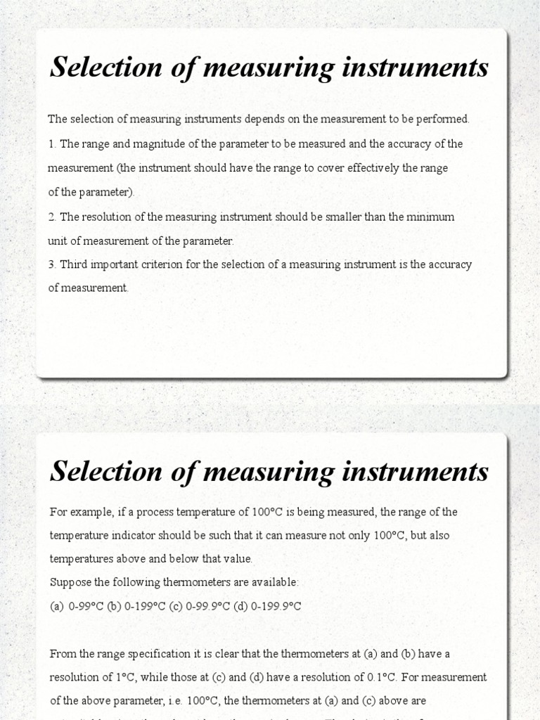 Guidelines for Effective Calibration of Measuring Instruments to Ensure ...