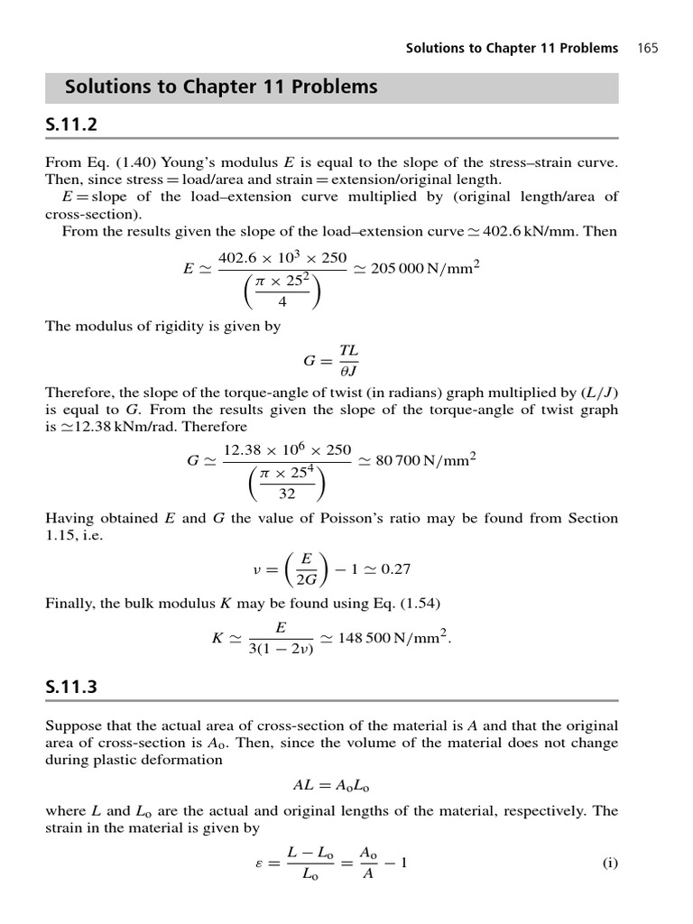 Solutions To Chapter 11 Problems | PDF