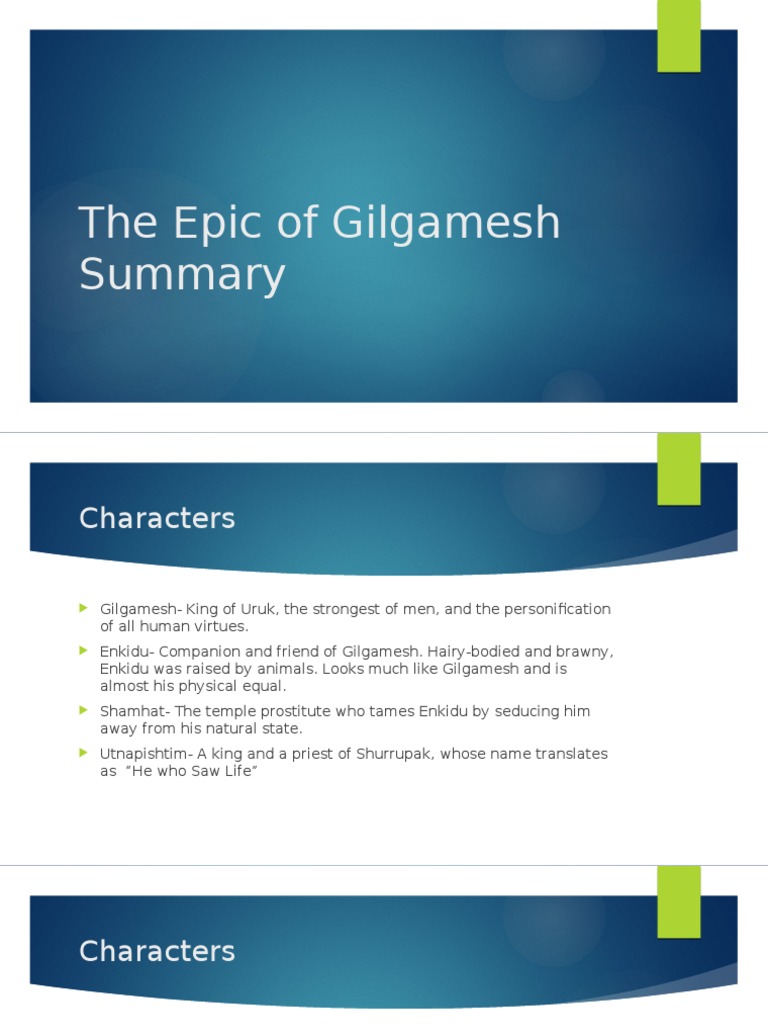 The Epic of Gilgamesh | PDF | Epic Of Gilgamesh | Epic Poems