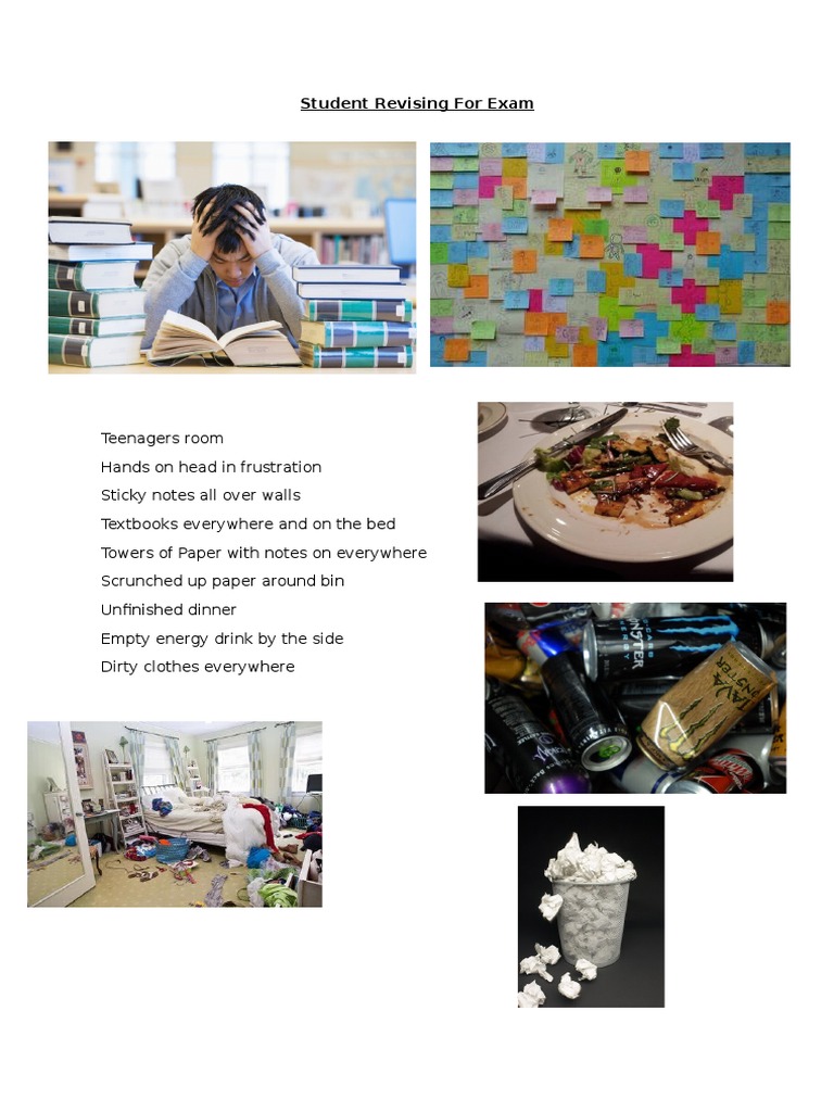 Exam Stress: Teen's Study Chaos | PDF