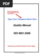 ISO-9001-2015-quality Manual-Template-Sample PDF | PDF | Competence (Human Resources) | Quality ...