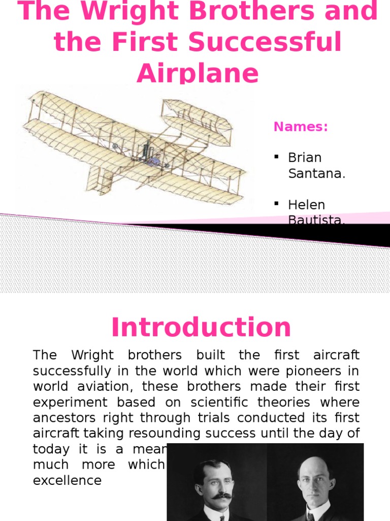 Two Brother and First Airplane | PDF