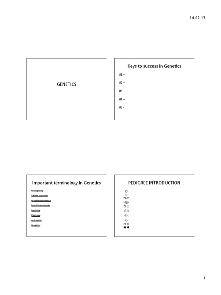 GENETICS - Usmle Success Academy | PDF