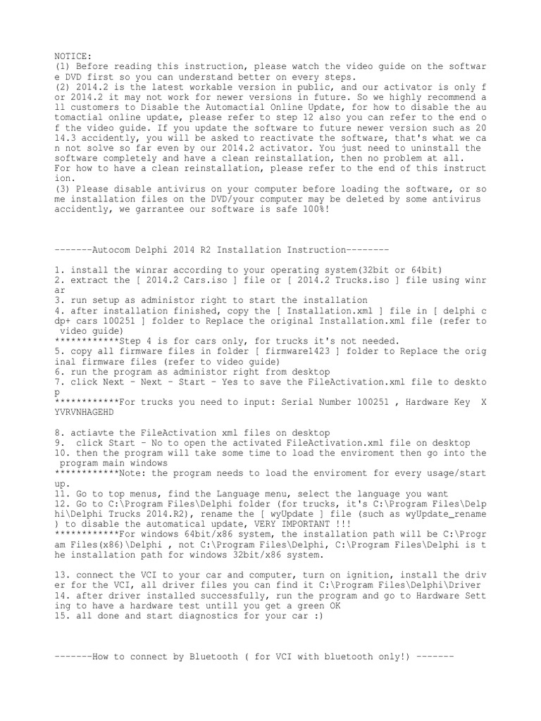Delphi 2014 2 Instalacija Eng Pdf Bluetooth Component Object Model