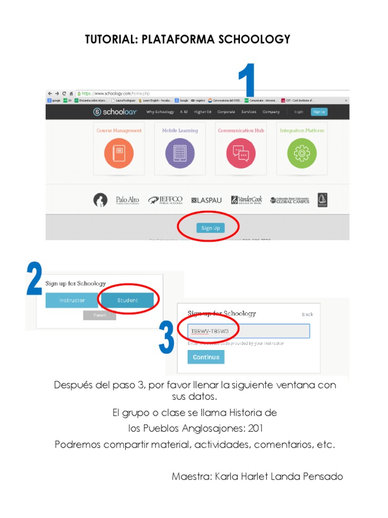 Tutorial Schoology - Sesión 4 PDF | PDF