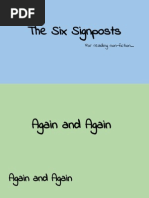 Six Reading Signposts | PDF | Insight | Reading Comprehension