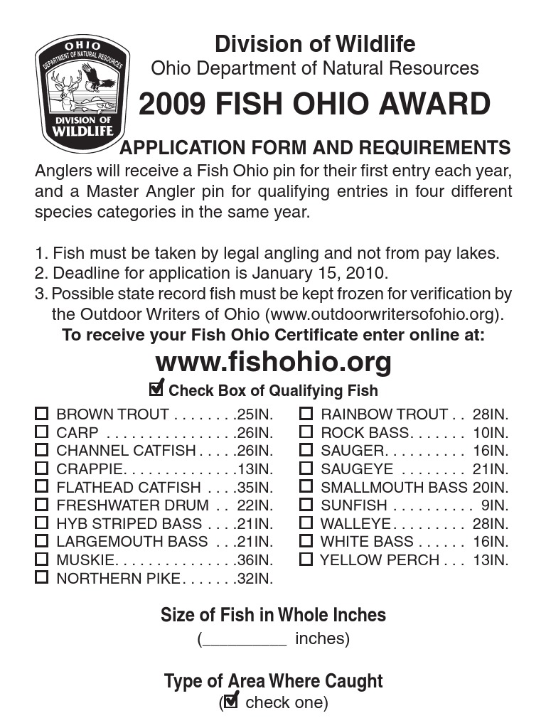 Ohio Department of Natural Resources | PDF | Angling | Nearctic Ecozone ...