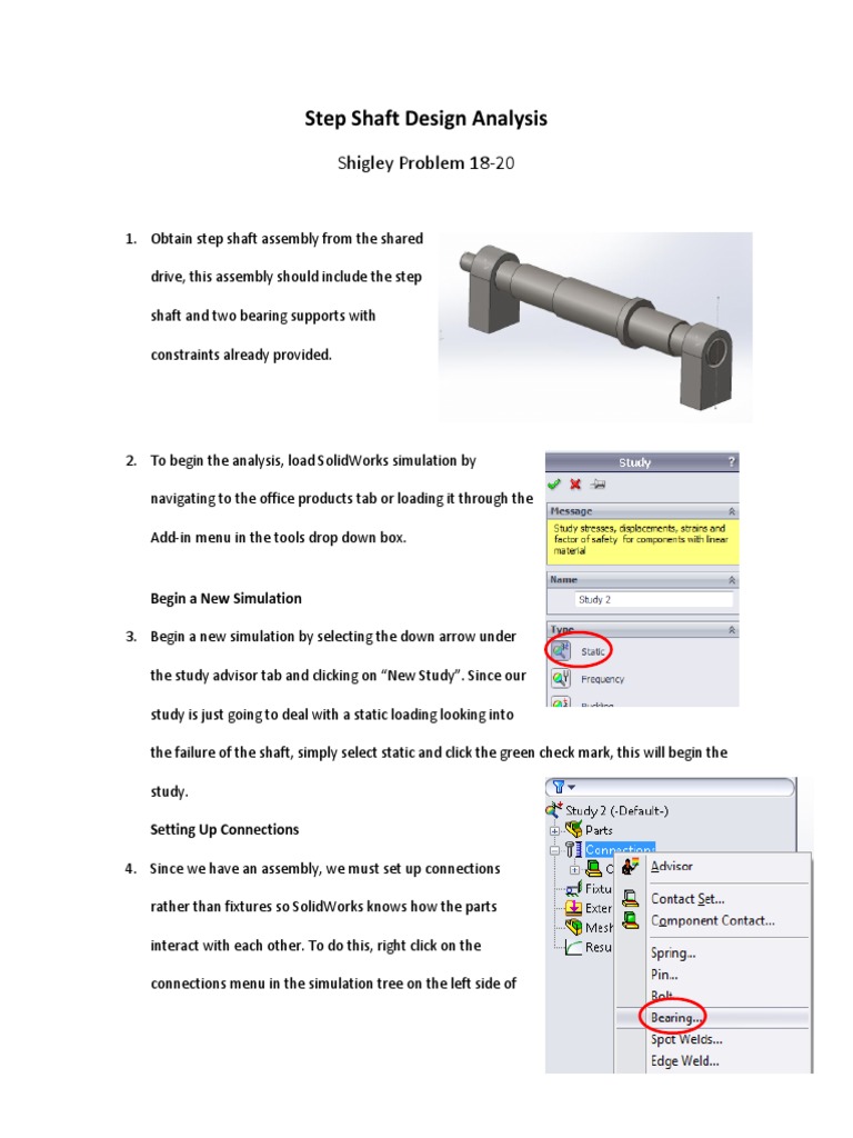 Step Shaft Design - Final | Torque | Simulation