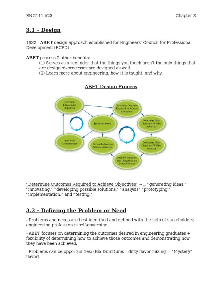 Stephan Thinking Like An Engineer Chapter 3 Notes | PDF | Experiment ...