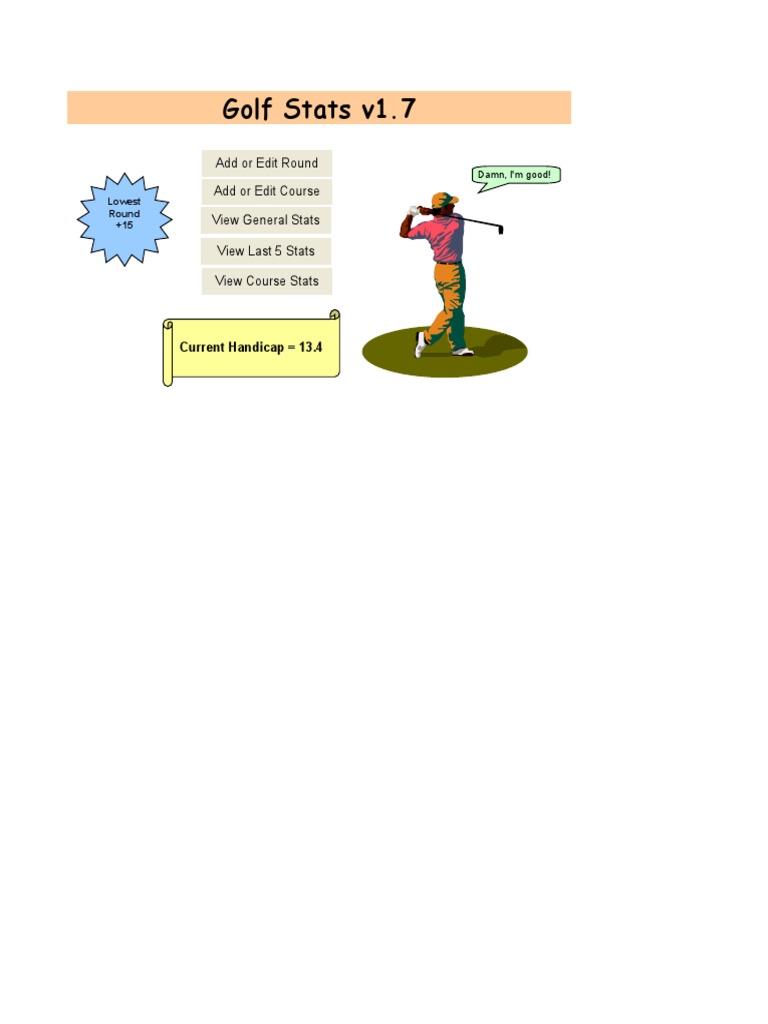 Golf Statistics Overview and Analysis | PDF | Par (Score) | Golf Course