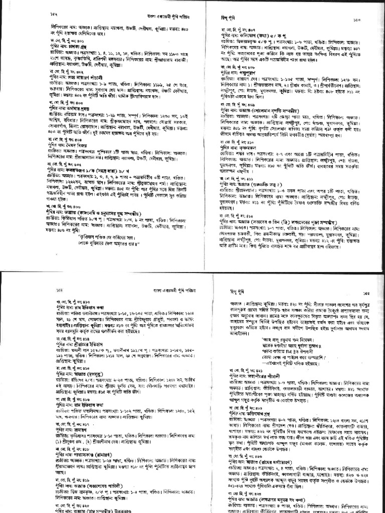 Bangla Academy Manuscripts (Puthi) | PDF