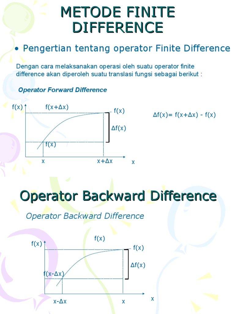 Finite Difference Operators Explained | PDF