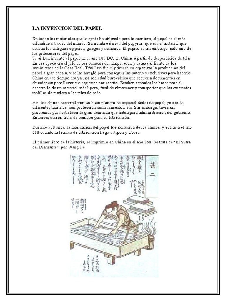 La Invencion Del Papel | PDF | Teléfono | Bombilla incandescente