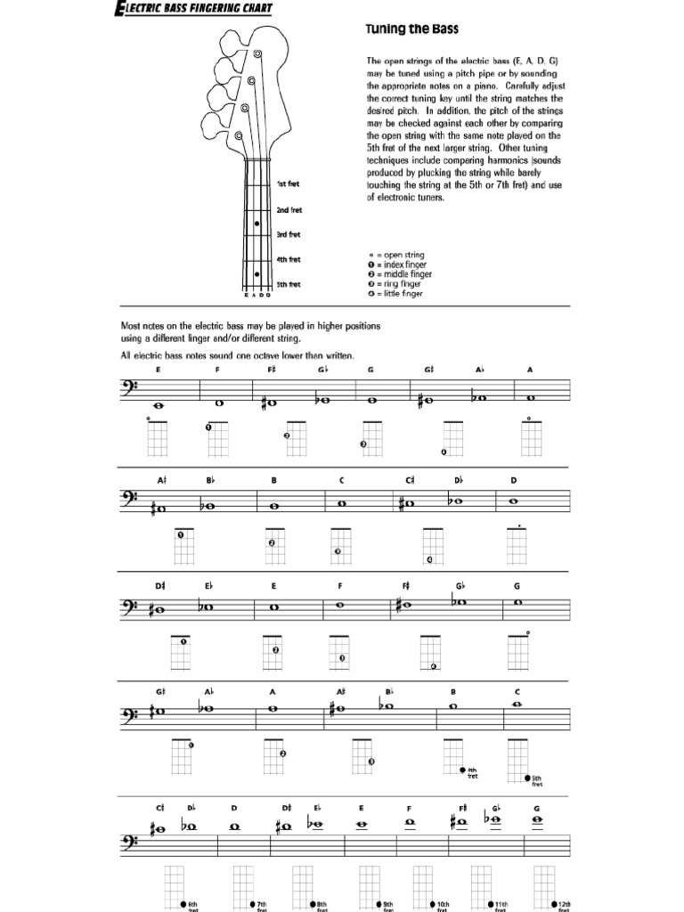 Electric Bass Fingering | PDF