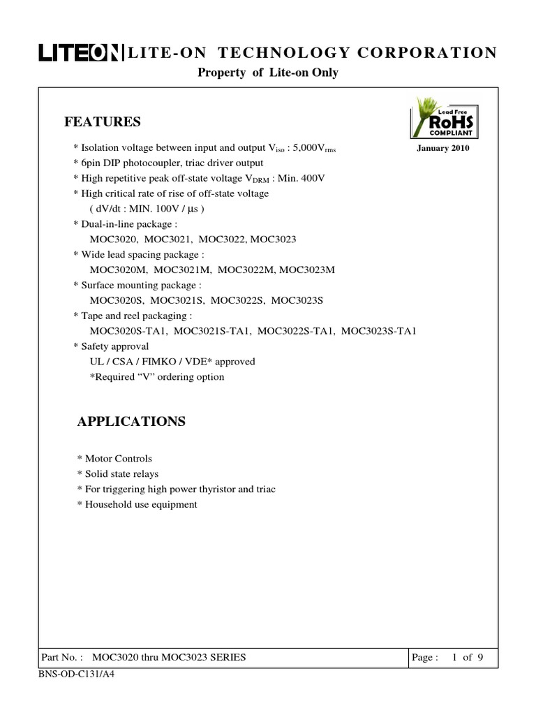 Lite-On Technology Corporation: Features | PDF | Components | Computer ...