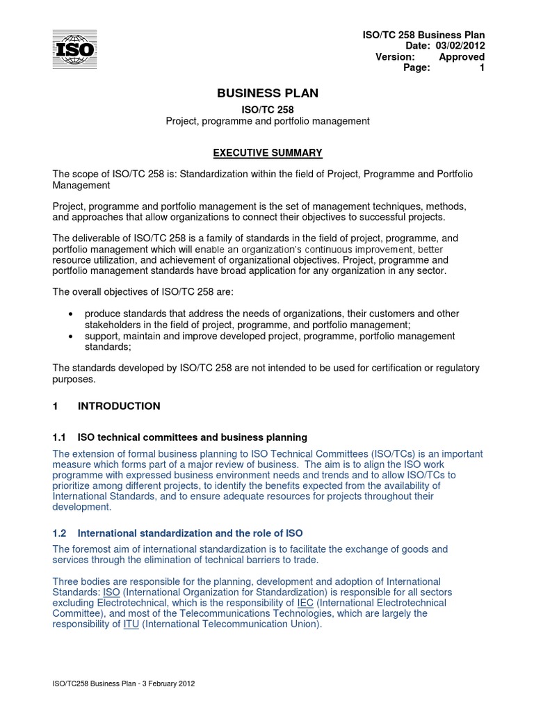 ISO/TC 258 Project Management Standards | PDF | International Organization For Standardization ...