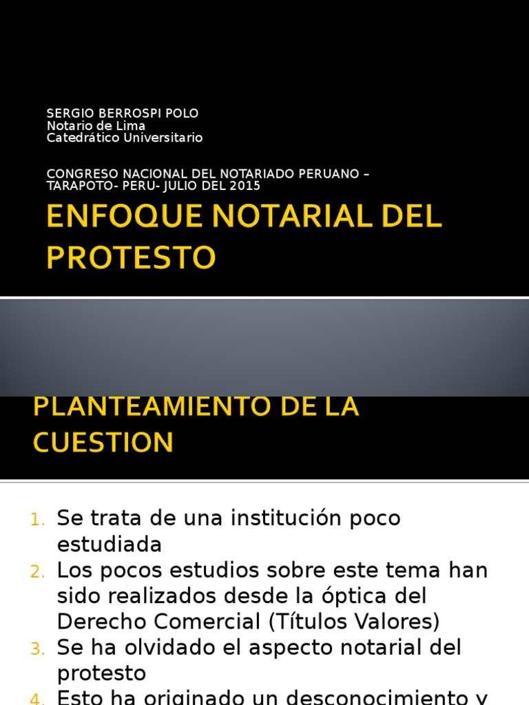 El Protesto Notarial | PDF | Justicia | Crimen y violencia