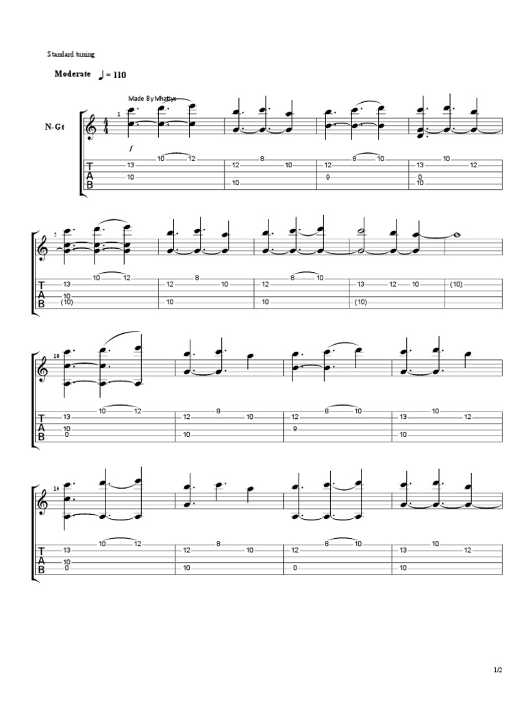 Metro 2033 Guitar Tab | PDF