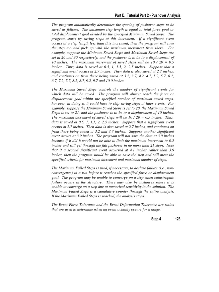 Part D. Tutorial Part 2 - Pushover Analysis Setup | PDF | Dialog Box | Maxima And Minima