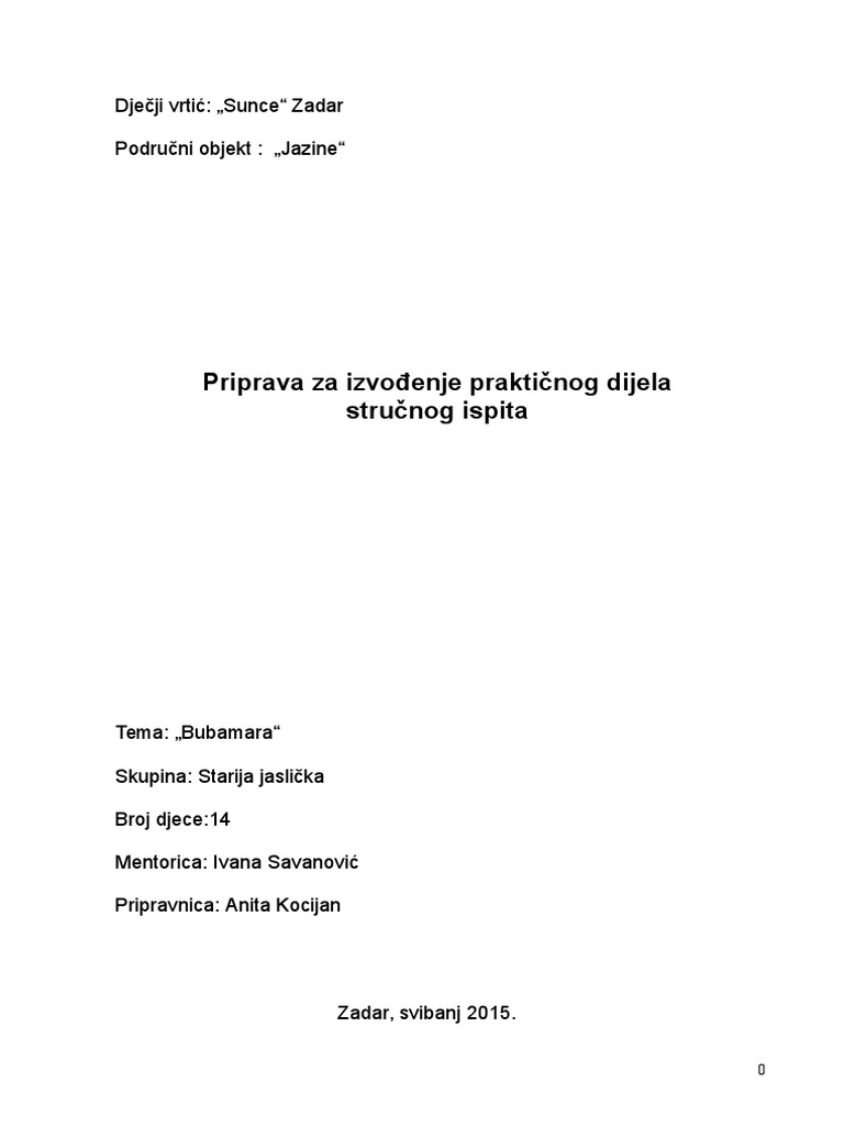 PRIPRAVA Bubamara | PDF