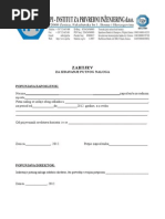 Obrazac PDV SL 2 | PDF