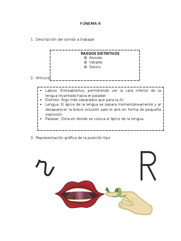 Articulación y percepción del fonema R | PDF
