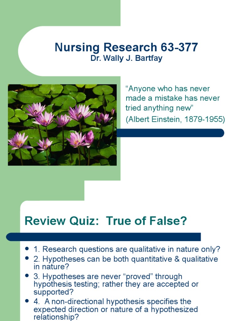 An Overview of Nursing Research Methods and Theories | PDF | Research ...