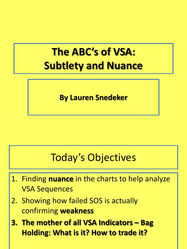 VSA Trading: Nuance & Bag Holding | PDF | Career & Growth | Law