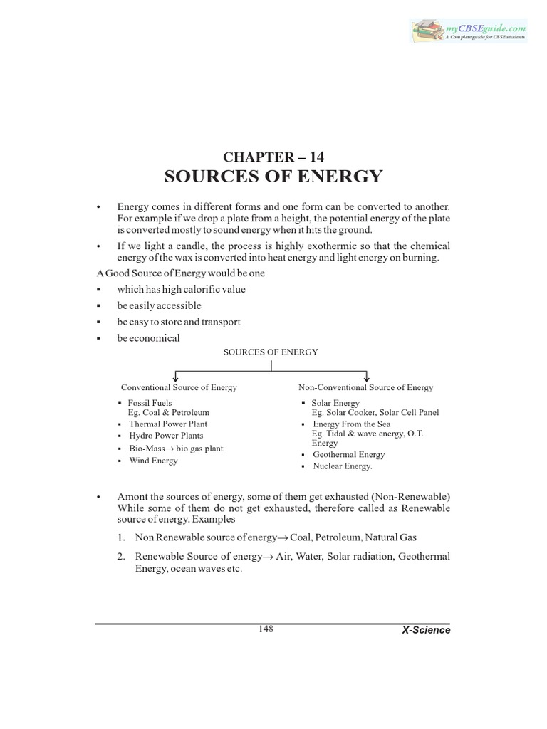 Sources of Energy | PDF | Energy Development | Solar Energy